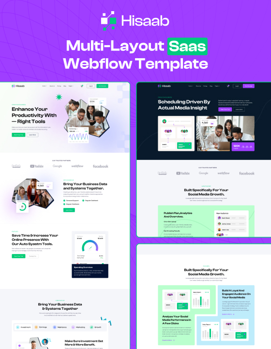 Hisaab - SaaS HTML5 Responsive Website Template